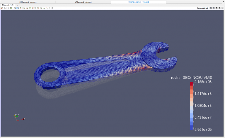 [Full Tutorial] Linear Static FEA Simulation of a Wrench with Salome Meca -- FEAForall